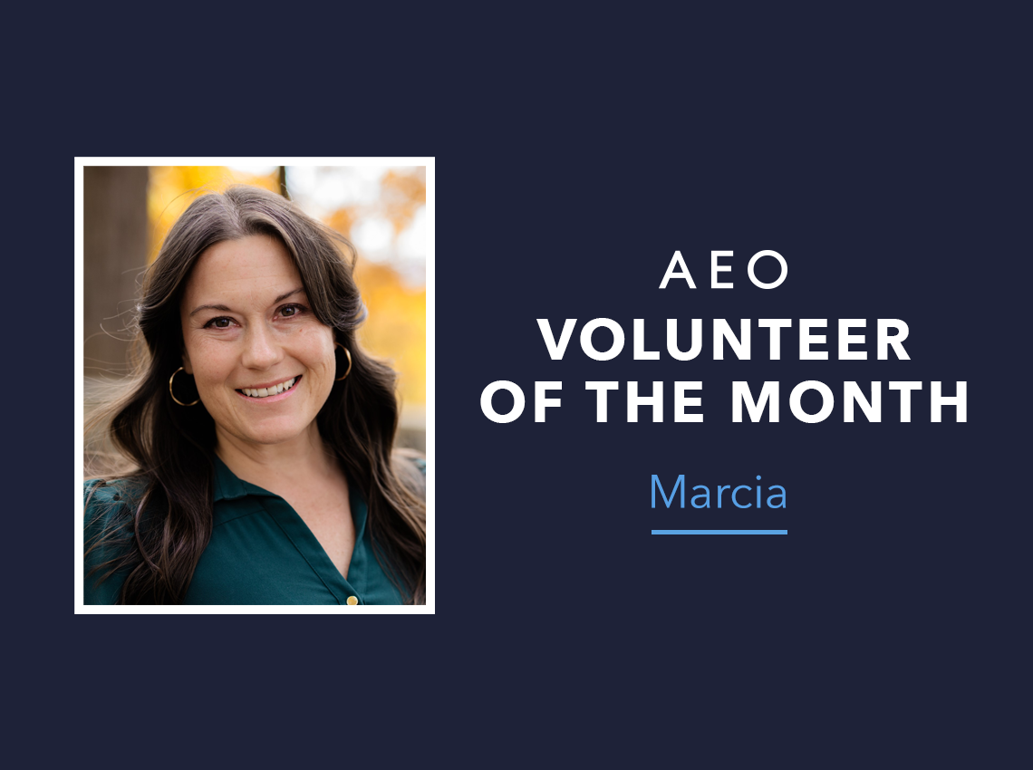 AEO Building a Better World Volunteer of the Month: Marcia, Senior ...